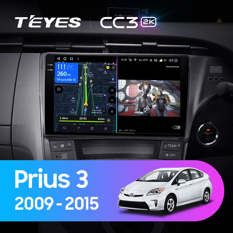 Toyota Prius 3 XW30 (2009-2015) 10" Right hand driver