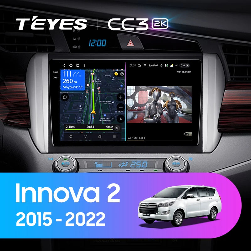Toyota Innova 2 (2015 - 2022) Single DIN Head Unit | T'EYES