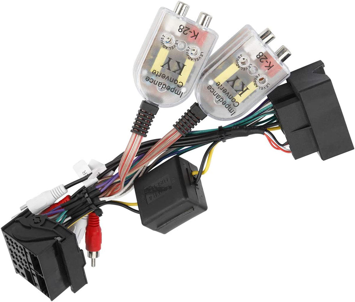 Special Power Adapter Cable with Audio Amplifier Cable for Audi A3/A4/