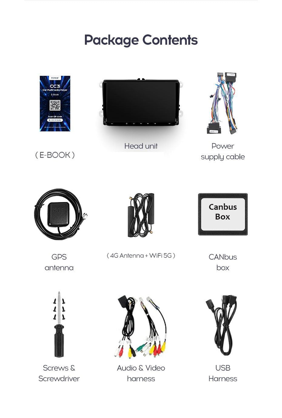 9" Universal CC3 360 for Volkswagen & Skoda